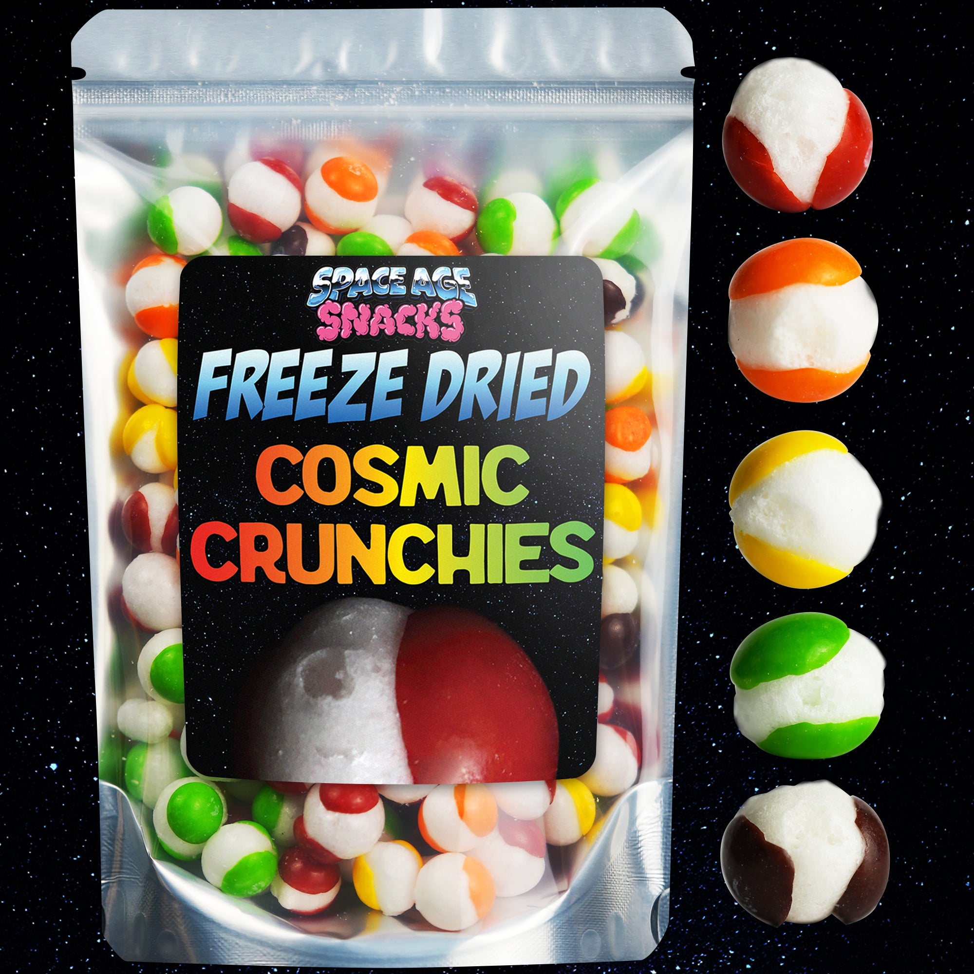 Freeze Dried Cosmic Crunchies Candy – Space Age Snacks